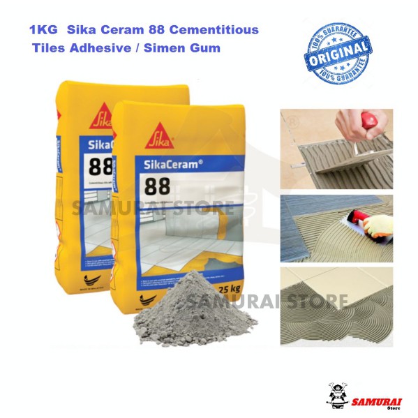 1kg Sika Ceram 88 Cementitious Tiles Adhesive / Simen Gum | Shopee Malaysia