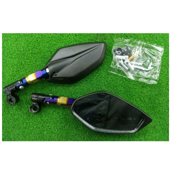 Universal Titanium Side mirror (Short) | Shopee Malaysia