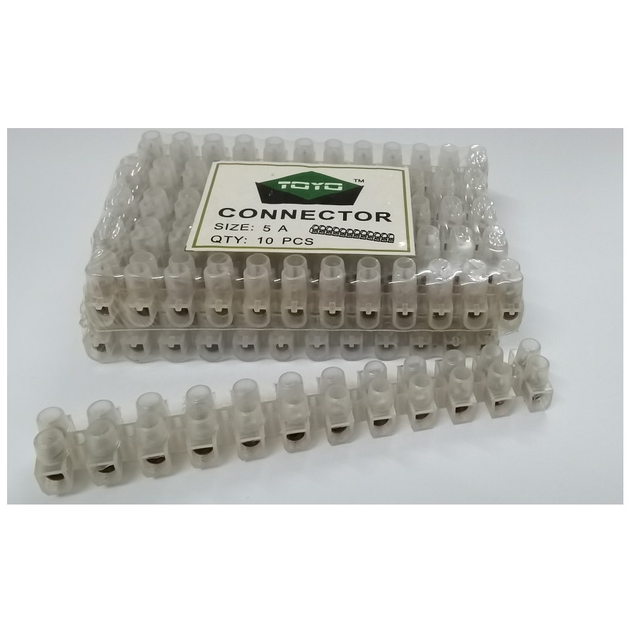 PVC Connector For Electrical Cable 5A - Bongkah Penyambung | Shopee ...