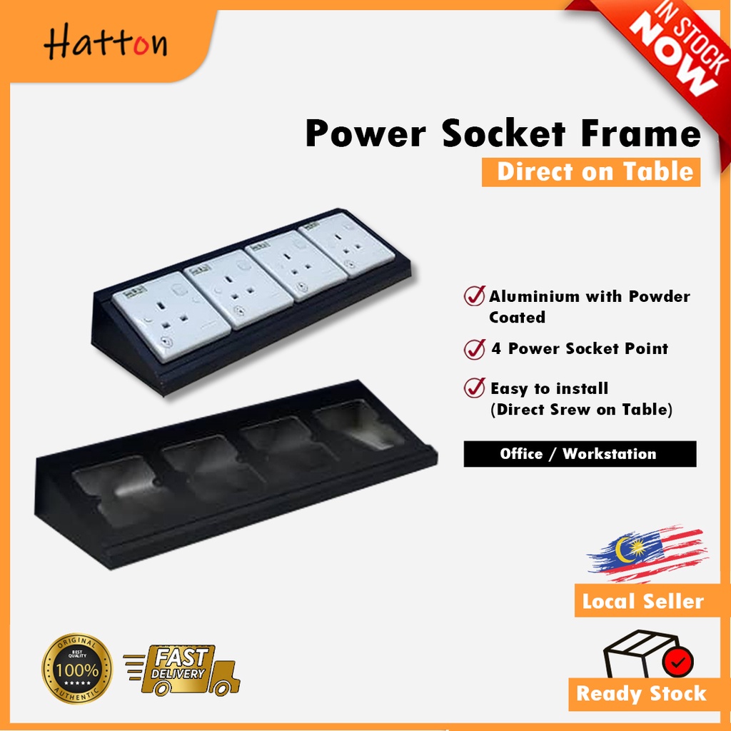 Hatton- Power Socket Frame Direct on Table Hanging Under Table Wiring ...