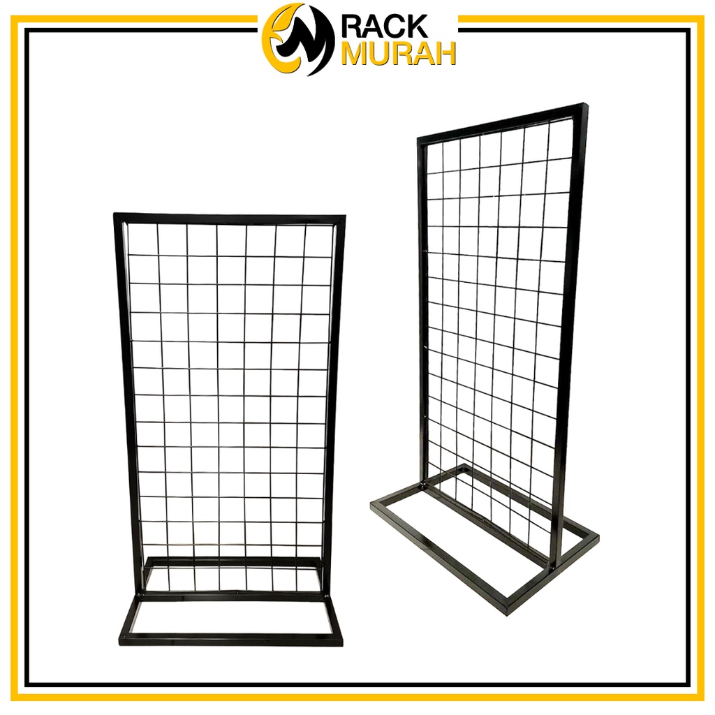 NETTING BLACK TABLE STAND DISPLAYING PRODUCT / RAK JARING BESI | Shopee ...