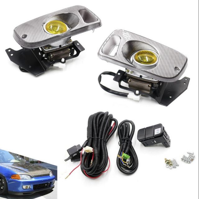 🔥Ready Stock🔥 Honda Civic EG6 EG 6 Fog Lamp Sport Light Yellow Set ...