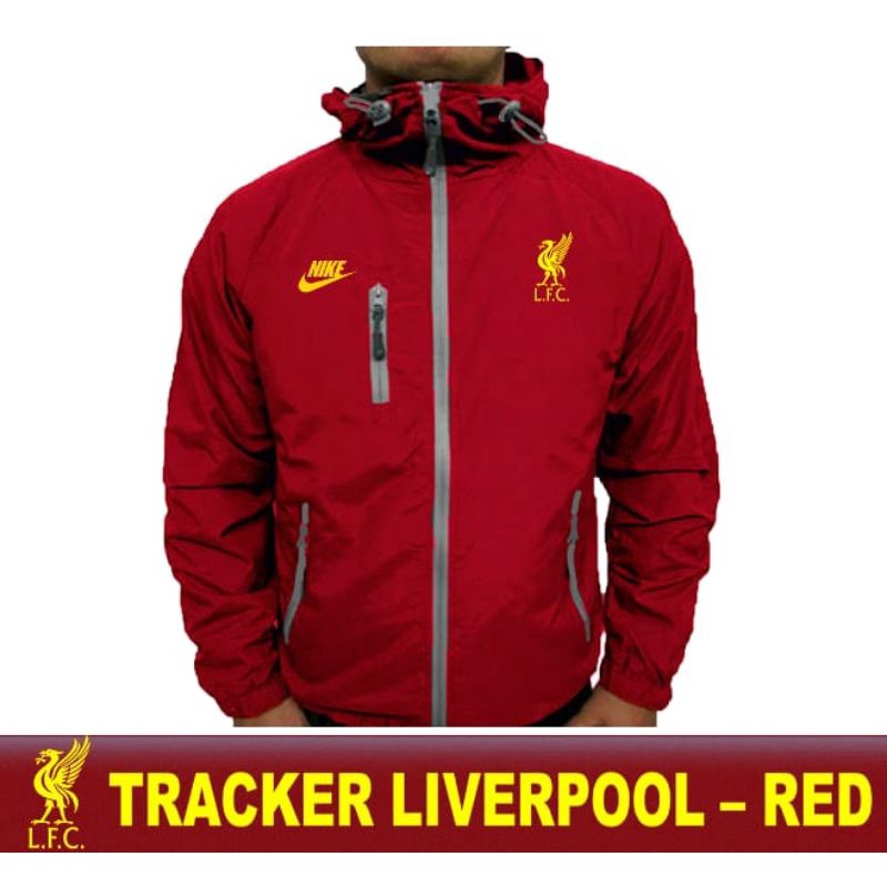 MERAH Lfc Ball Hoodie Jacket Red Color Computer Embroidery Logo ...