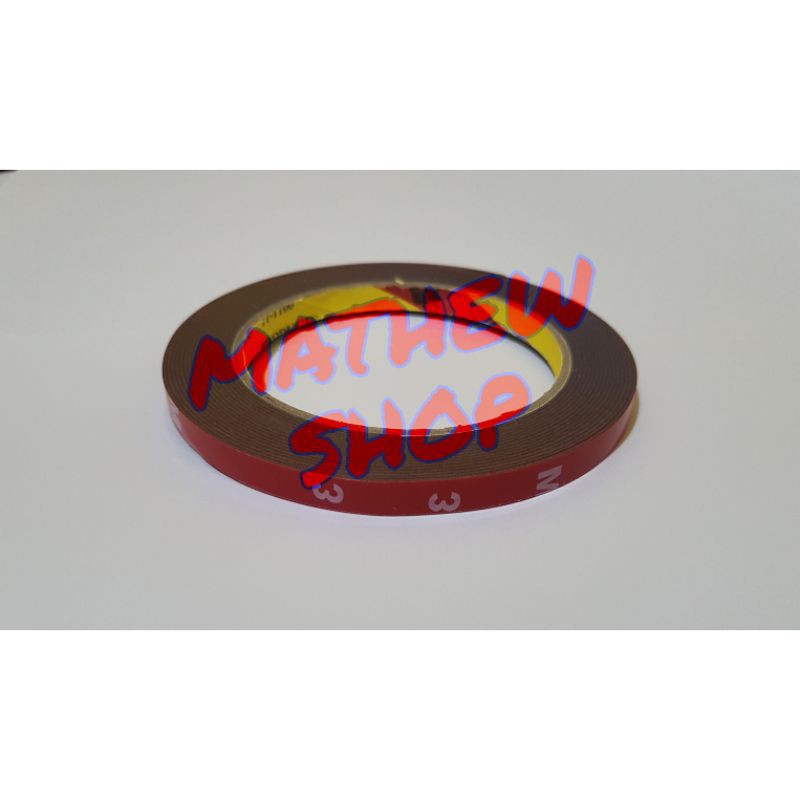 MERAH Red Double Tape Adhesive Reversible Glue MM 10MM | Shopee Malaysia