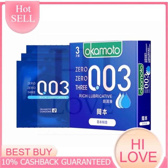 🔥Best🔥⚡️Ready stock⚡️Okamoto Zero 003 Rich Lubricant | Shopee Malaysia