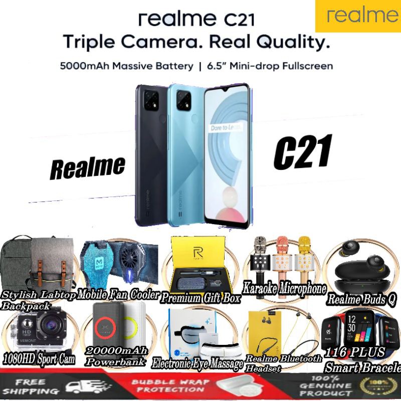 Realme C21 Ready stock (3GB+32GB) 5000mAh Battery | Original Warranty ...