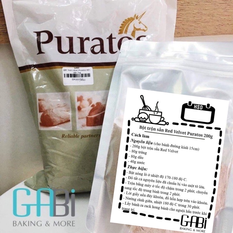 Red Velvet Puratos pre-mixed powder 200g | Shopee Malaysia