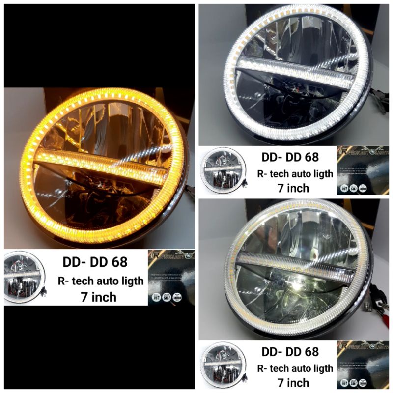 Original THAILAND UNIVERSAL 7 INCH DAYMAKER LED LAMP DD68 | Shopee Malaysia