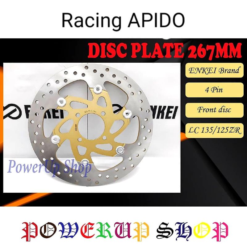 DISC PLATE APIDO RACING 267MM DISC PIRING LC135 Y15ZR Y125ZR 125Y ...