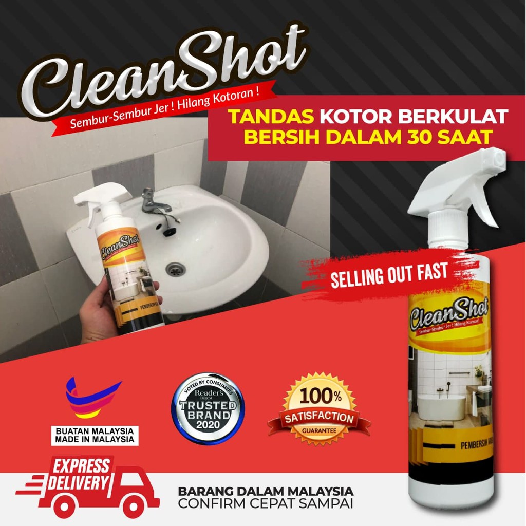 🔥🔥🔥[READY STOCK]🔥🔥🔥 Cleanshot - Spray 7 Minit Tandas Berubah Baru ...