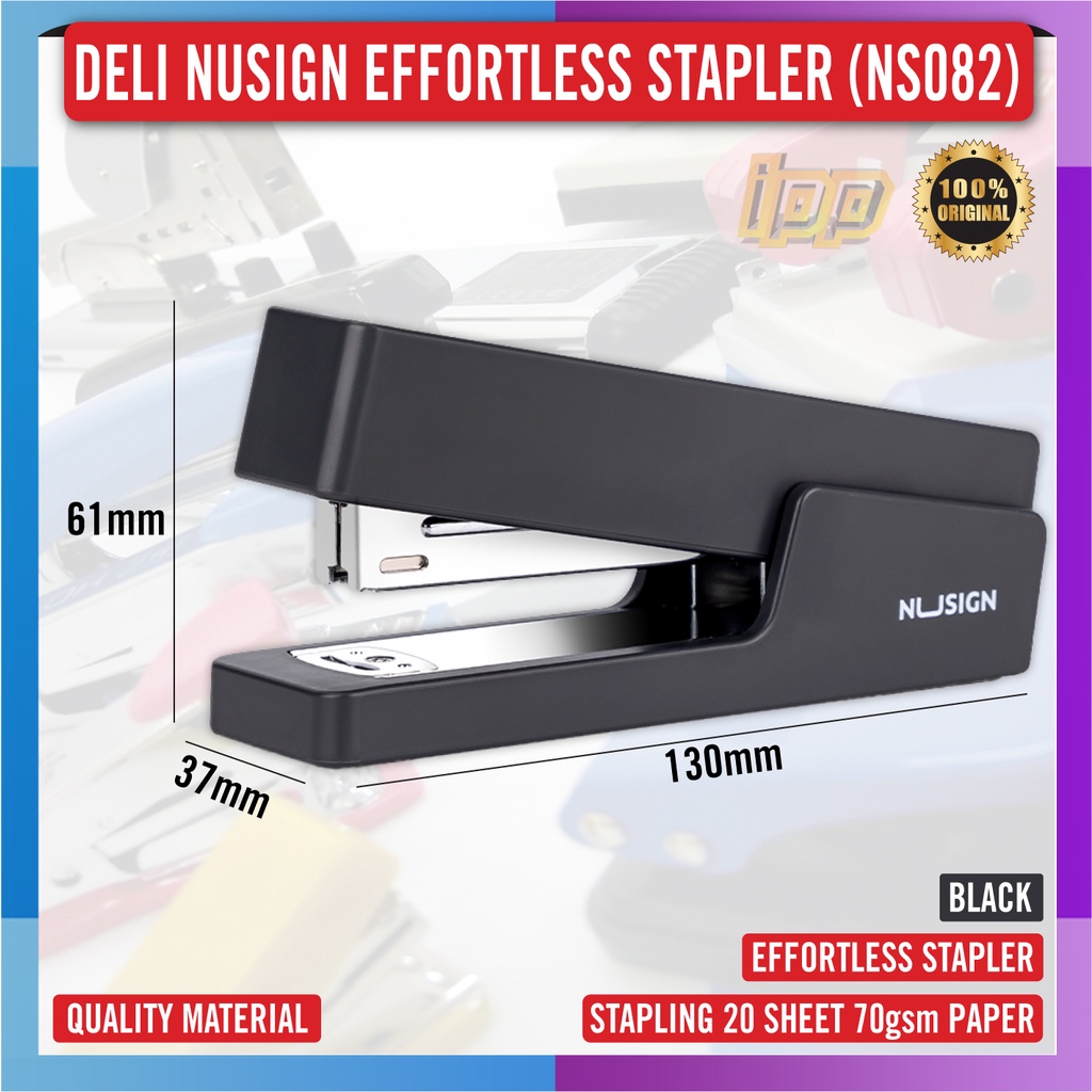 Deli Nusign Effortless Stapler / Quality Stapler (24/6 staples) NS082 ...
