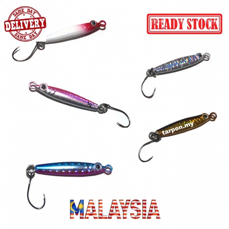 (🇲🇾) Micro Ultralight Jig Bilis 3gm & 5gm killer Peacock Bass, Sebarau ...