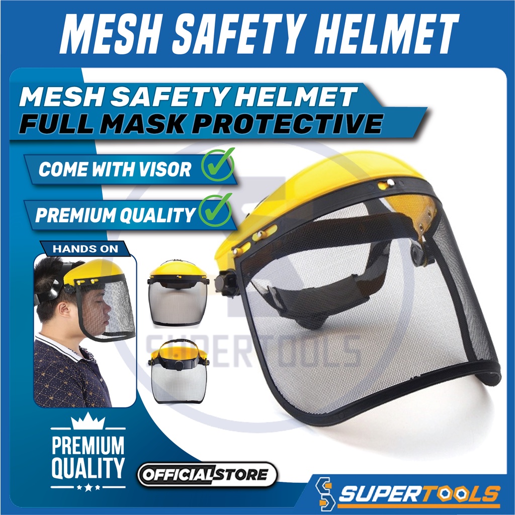 Safety Helmet Lawn mower Face Mower Mask Mesh/Plane Visor Logging ...