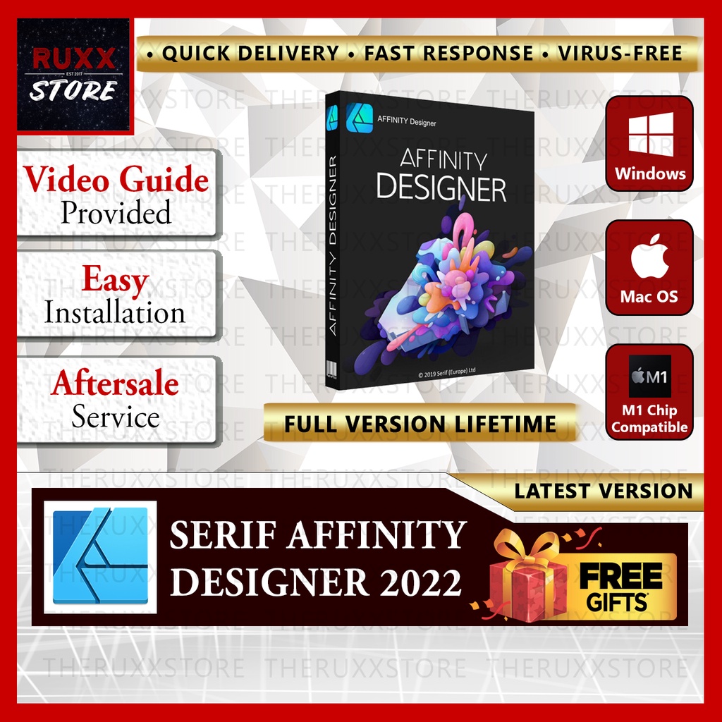 Serif Affinity Designer 2022 Full Version License Key Digital Software + Video Guide (Windows ...