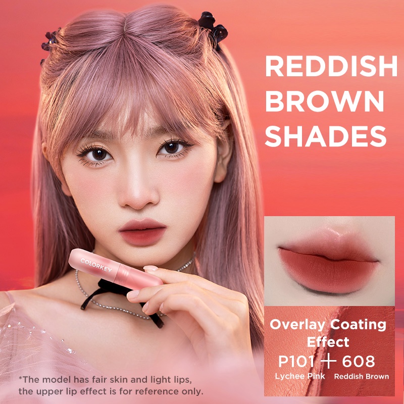 Colorkey Mousse Lip Mud Matte Texture Lip Gloss Liquid Lipstick Non ...