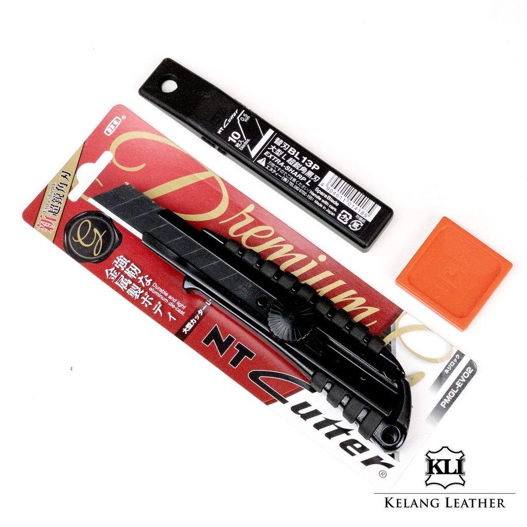 NT Cutter Premium 18mm Box Cutter Set; with/or 10pc Extra-Sharp Blade ...