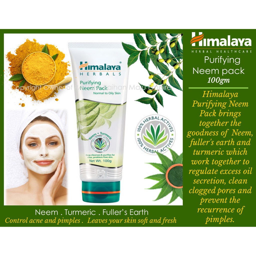 Himalaya Purifying Neem Pack 100gm | Shopee Malaysia