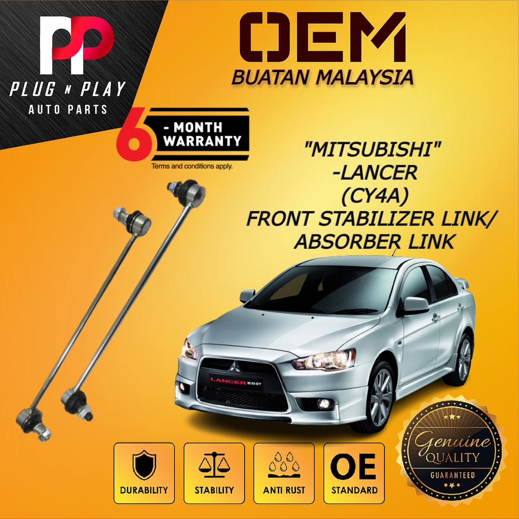 (1PAIR)FRONT STABILIZER LINK /ABSORBER LINK - MITSUBISHI LANCER CY4A ...