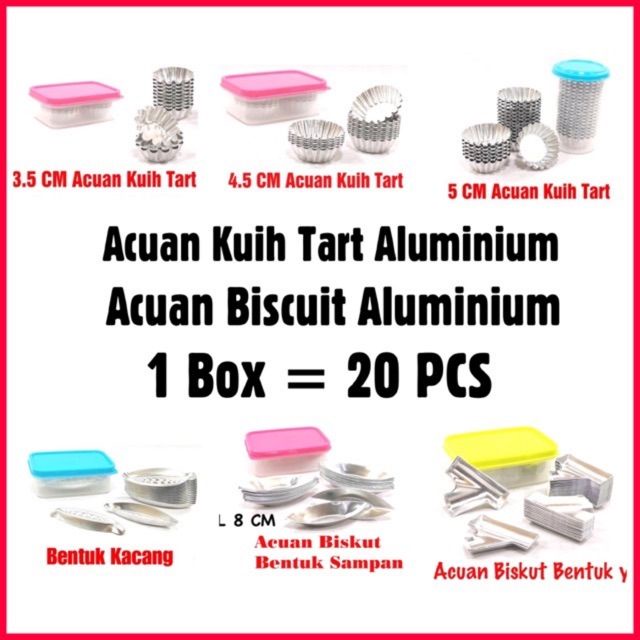 ACUAN BISKUIT Y/ ACUAN ALUMINIUM / ACUAN SAMPAN / ACUAN KUIH TART ...