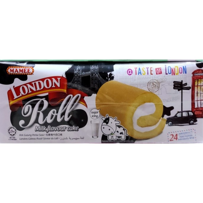 24pcs London Roll Cake [Double Choco Milk / Choco / Strawberry ...