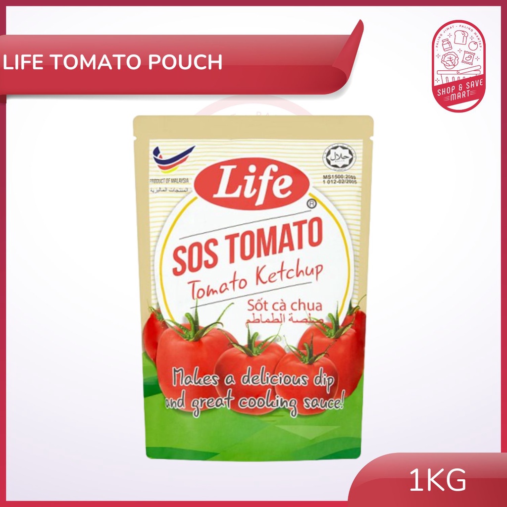 Life Chili Sauce 1KG / Tomato Sauce Pouch Refill Pack - 1KG (Type: Chili/Tomato) | Sos Cili Sos ...