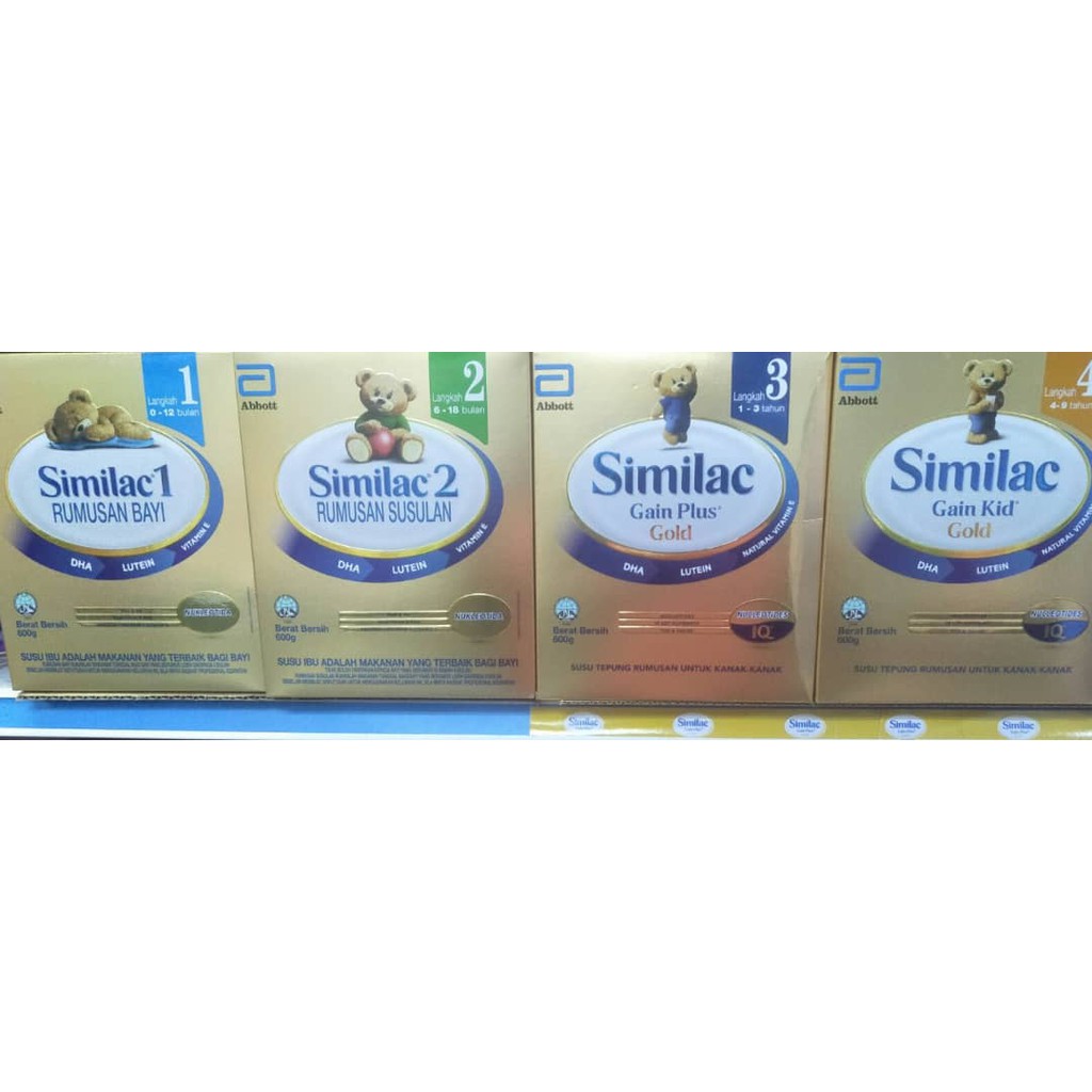 Similac Step 1/2/3/4 600g (New Packing) | Shopee Malaysia
