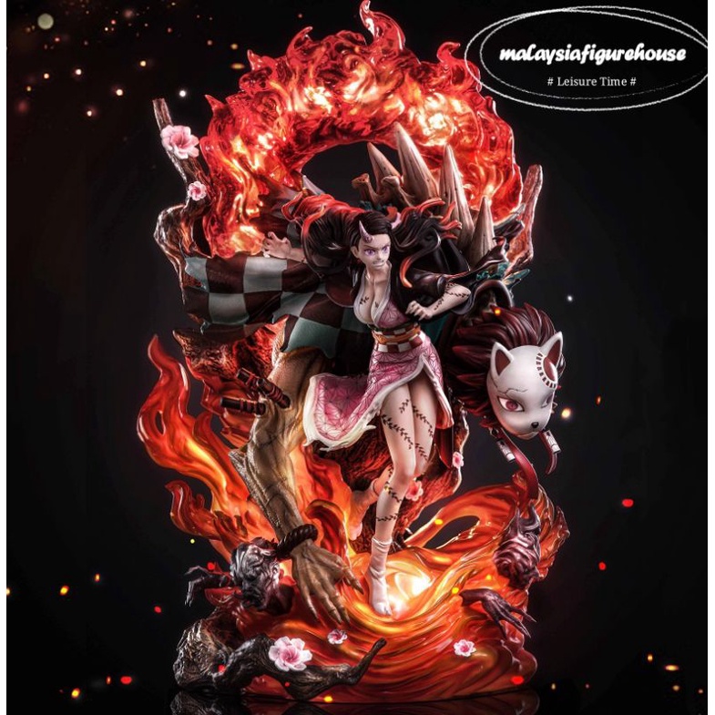 🔥READY STOCK🔥35CM DEMON SLAYER UK KAMADO NEZUKO LIGHT UP COPY RESIN GK ...