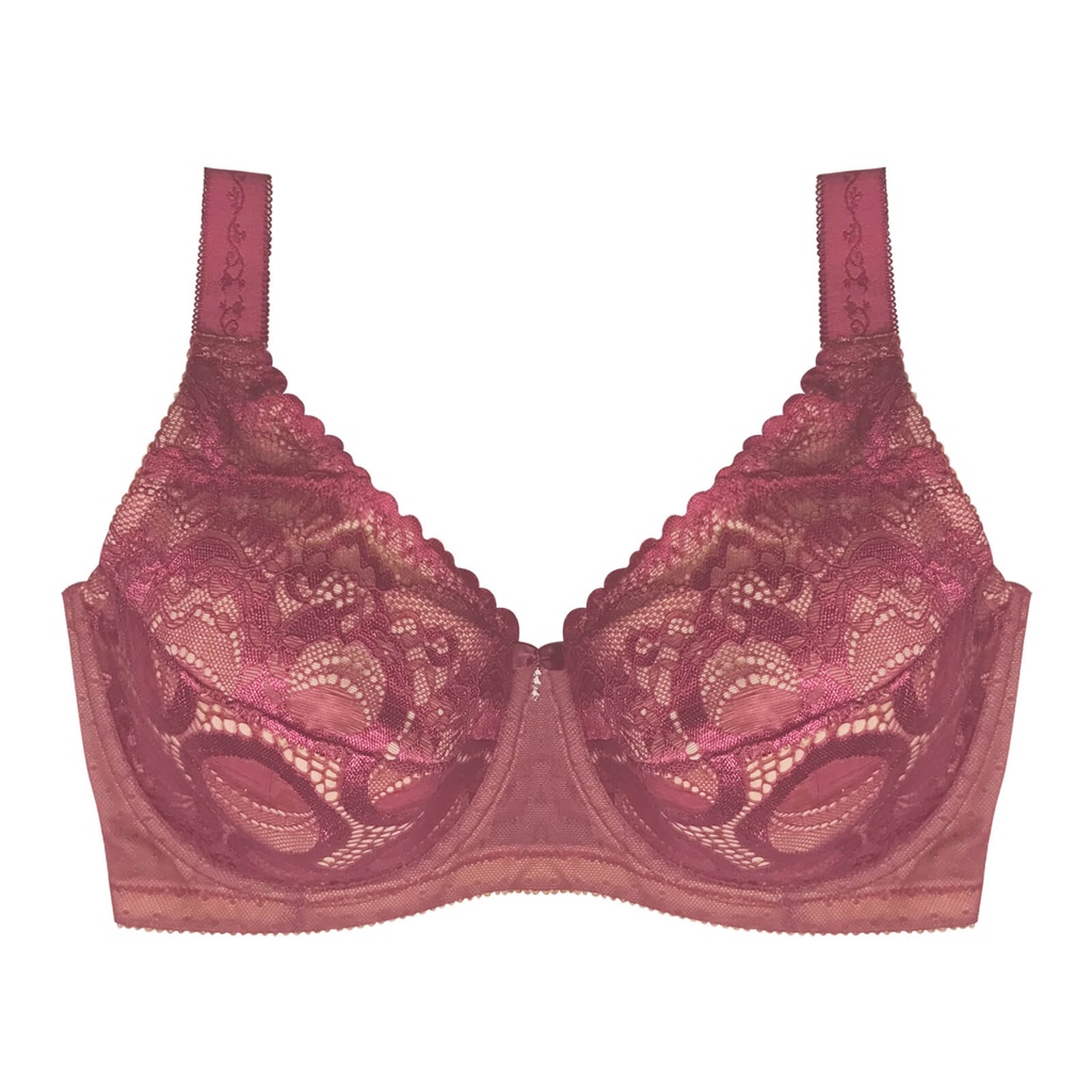 XIXILI RYANNA ALL LACE FULL CUP PLUS SIZE BRA - ROSE | Shopee Malaysia