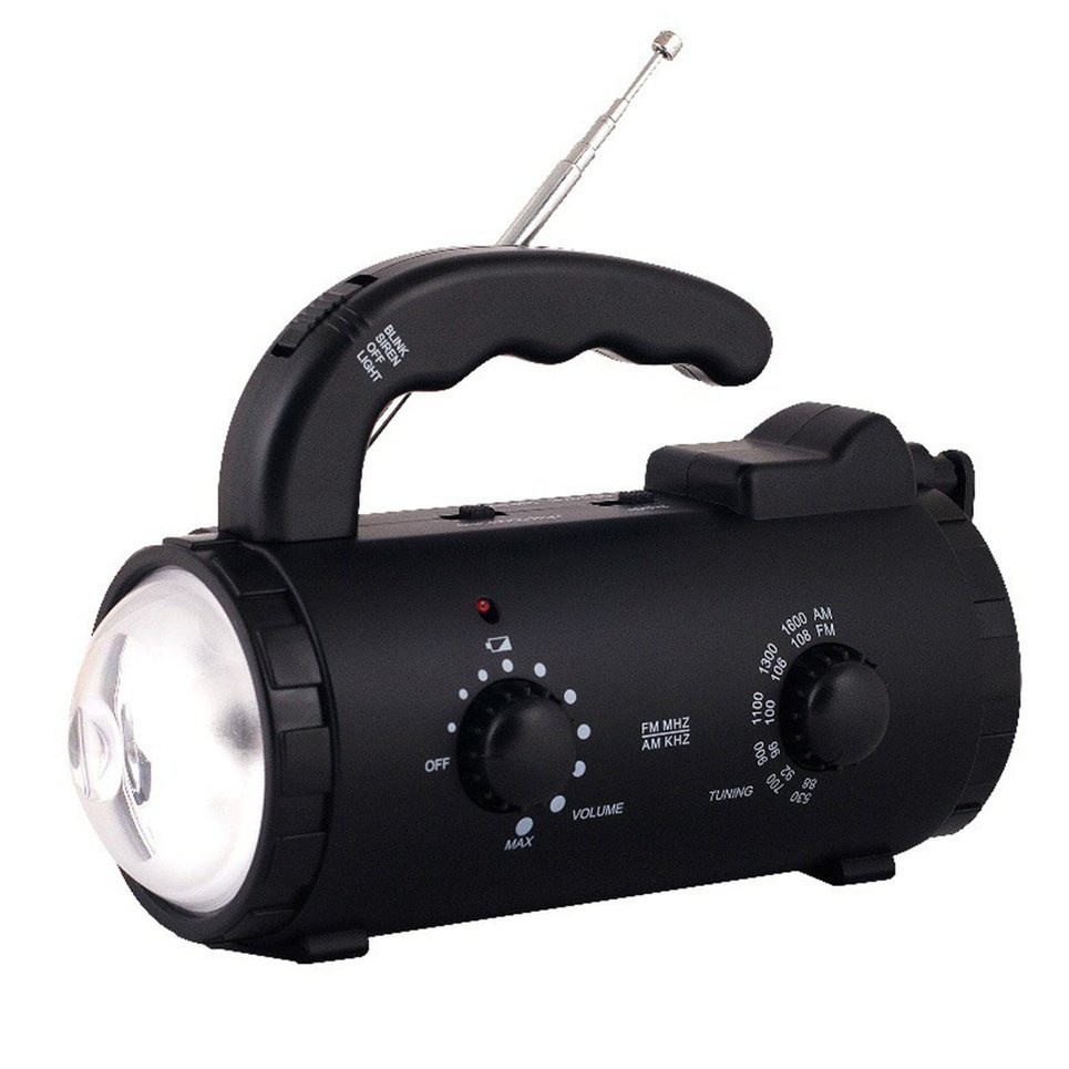 (BW)Multifunction Solar Radio Portable Radio LED Emergency Flashlight ...