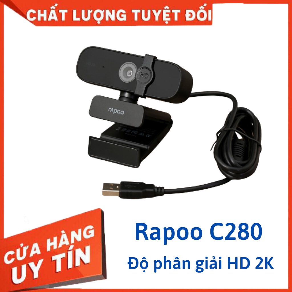 Rapoo C280 Laptop Computer Camera Webcam HD2K Resolution Integrated ...