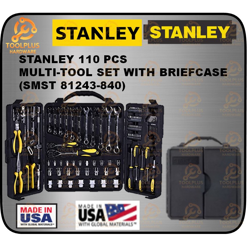 Stanley 110 PCS MULTI-TOOL SET WITH BRIEFCASE (81-243) TOOL KIT SET ...