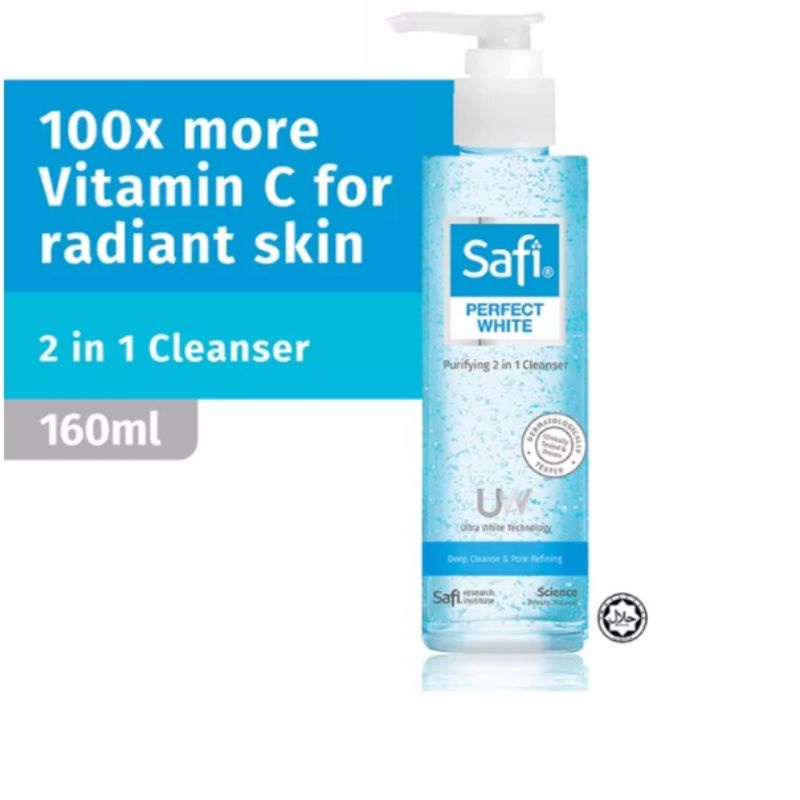 SAFI PERFECT WHITE PURIFYING 2 IN 1 CLEANSER (160ml) | Shopee Malaysia