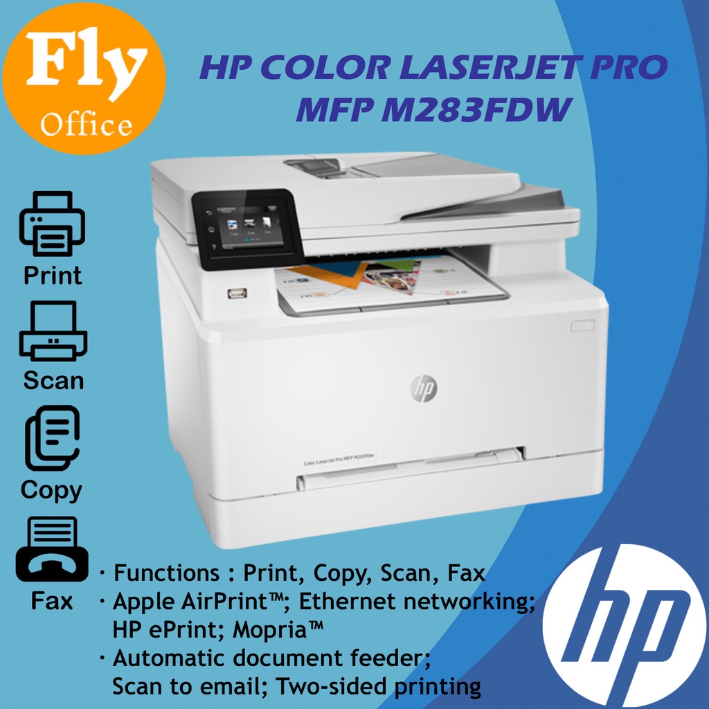 HP M283FDW Color LaserJet Pro Multi Function Printer - 7KW75A (M283FDW ...