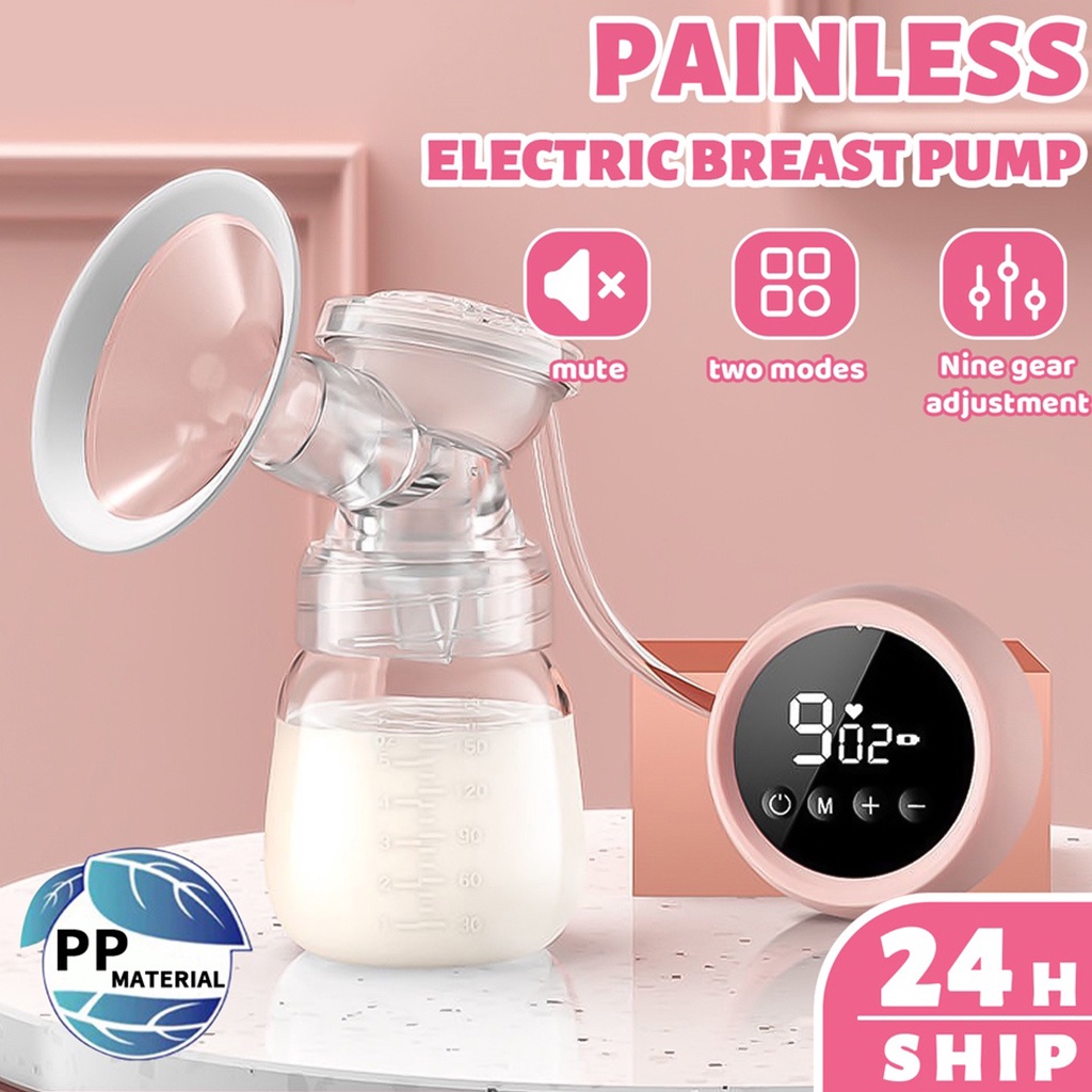 【24H Ship】Rechargeable Electric Breast Pump 柔佛 Wireless pam susu ibu Flange Silicone Breast Pump ...
