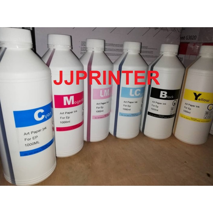 Art Paper Pigment Ink For Epson 4 / 6 Colour Printer 1 Litre | Shopee ...