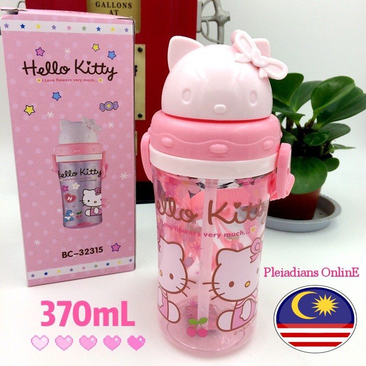 👉READY STOCK👉🇲🇾 370mL cute Cartoon Hello Kitty kid water bottle learning cup | Shopee Malaysia