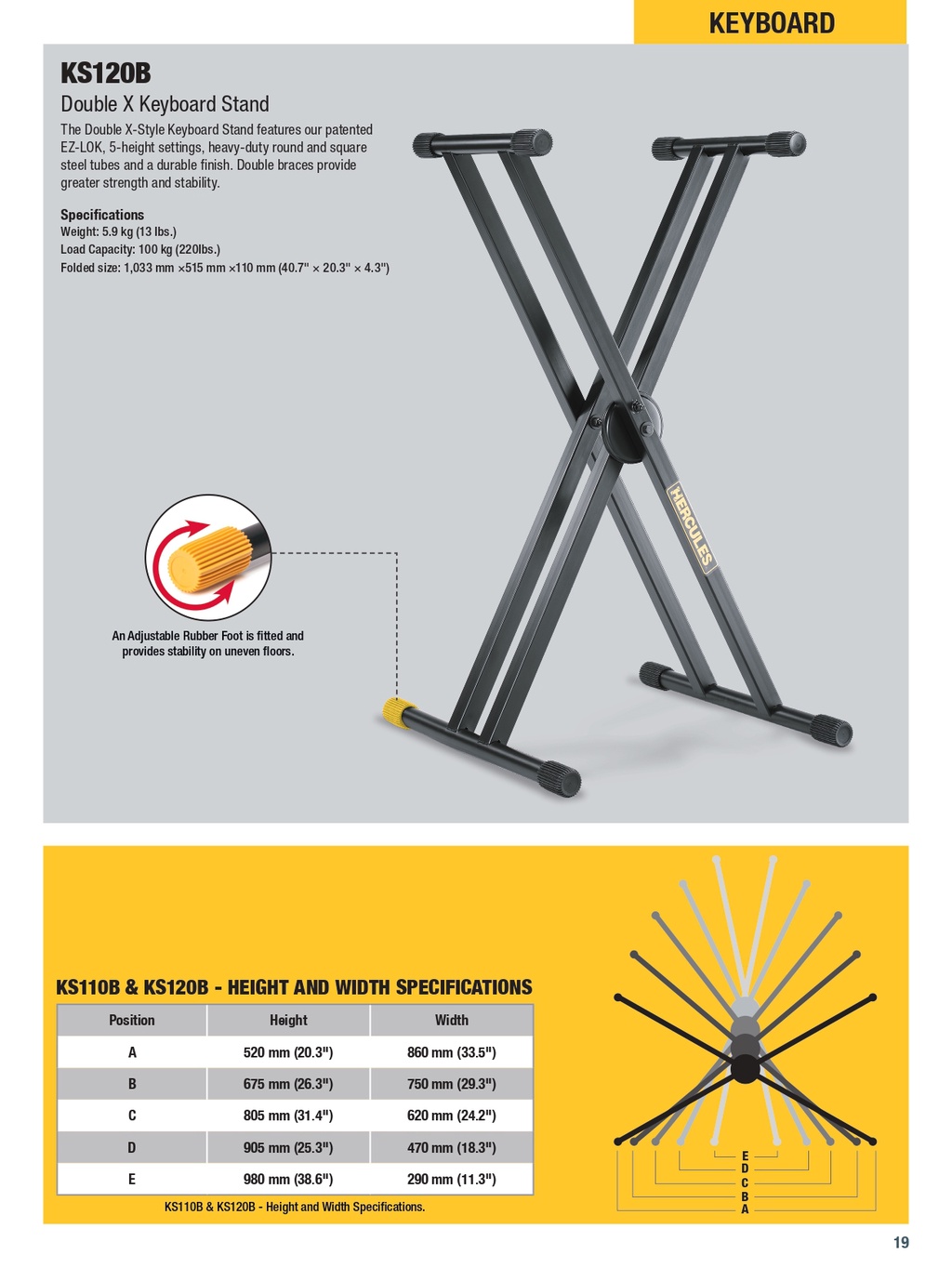 Hercules KS210B Double X Keyboard Stand | Shopee Malaysia