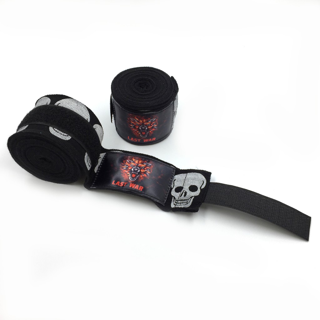 3M/5M Big Skull Muay Thai Hand Wraps Boxing MMA Grappling Fight Hand ...