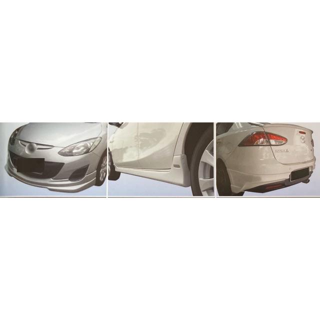 Mazda 2 sedan facelift 2011 2012 2013 oem bodykit body kit front side ...