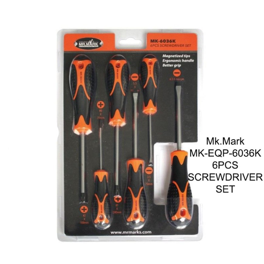 [ READY STOCK ] [ 1 SET ] Mr.Mark MK-EQP-6036K MR MARK 6PCS SCREWDRIVER ...