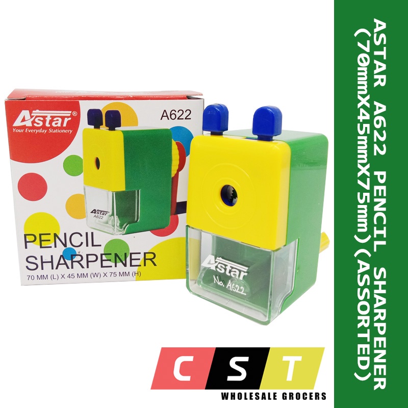 ASTAR A622 Pencil Sharpener/Table Sharpener (Assorted Colours) | Shopee Malaysia