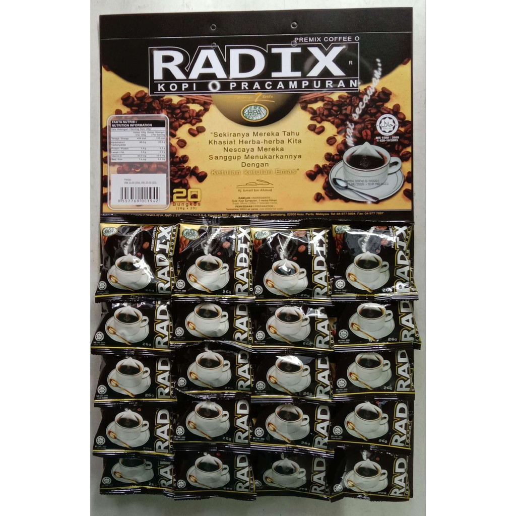 HPA RADIX KOPI O pra campuran 100% ORIGINAL | Shopee Malaysia
