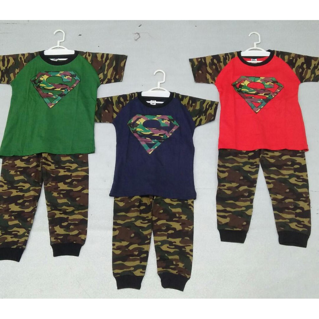 PYJAMAS KIDS SUPERMAN 100% COTTON | Shopee Malaysia