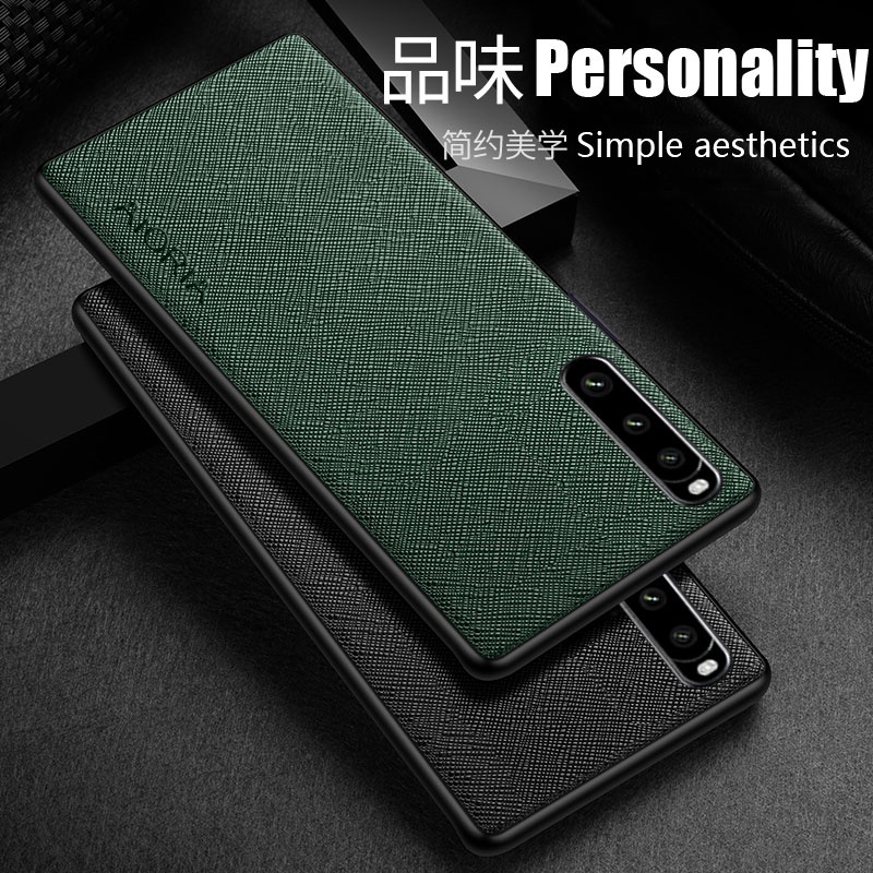 Case for Sony Xperia 10 IV Elegant Cross Pattern PU Leather TPU Camera ...