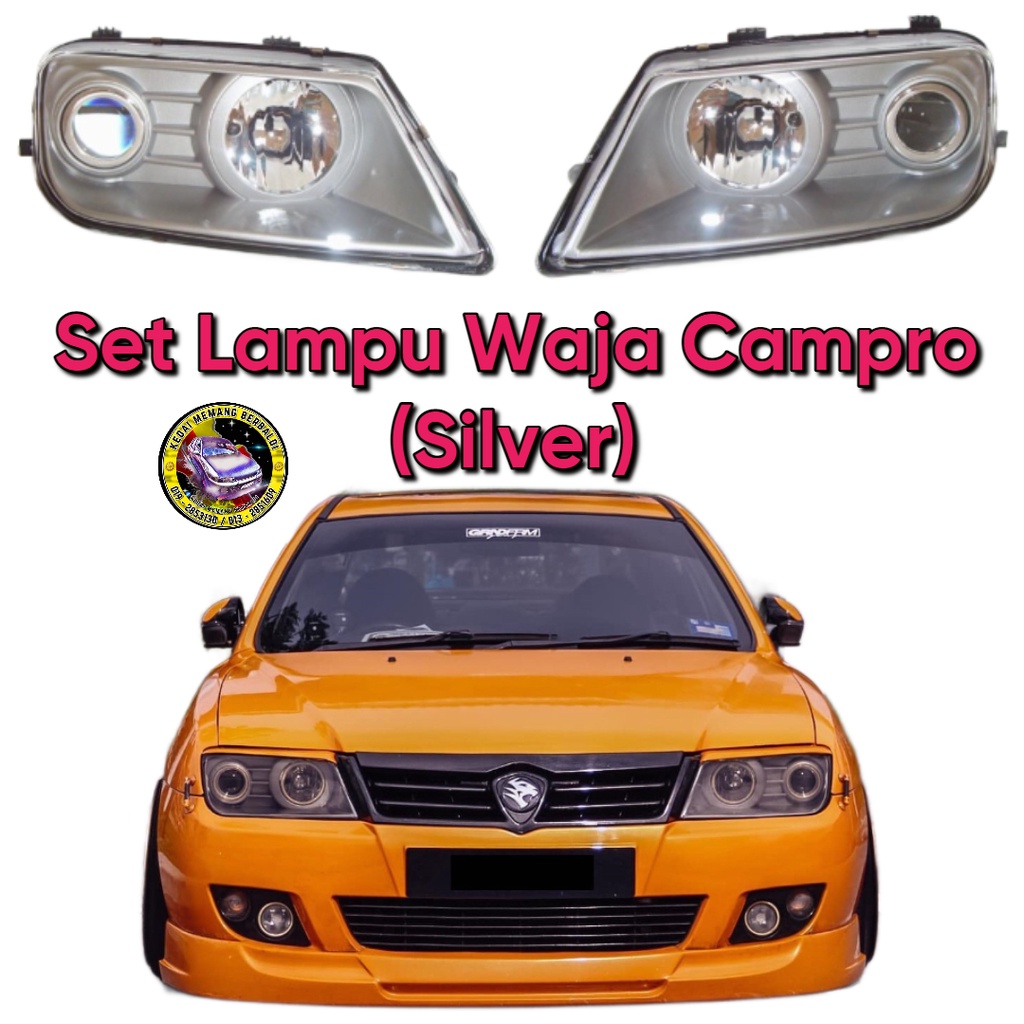 Lampu Headlamp Waja Campro (Silver) | Shopee Malaysia