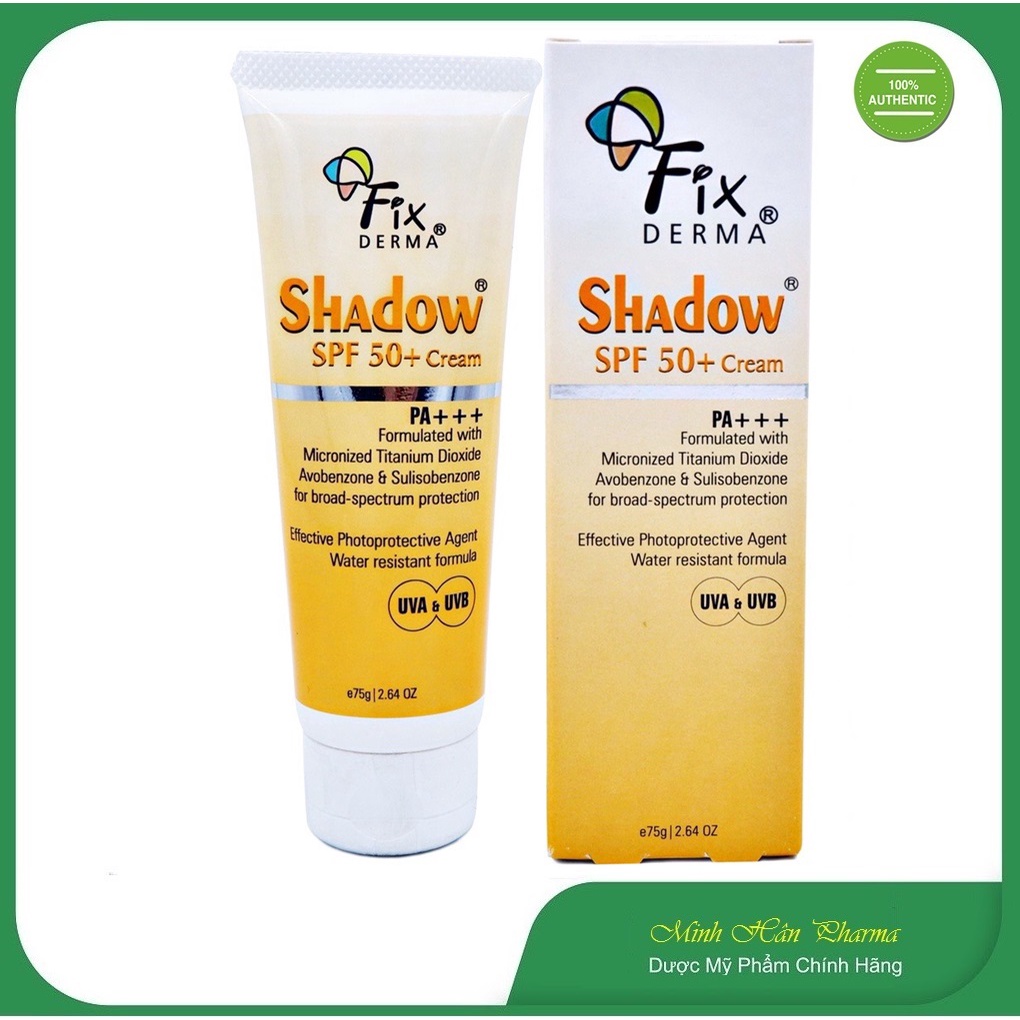 Fixderma Shadow Sunscreen SPF 50+ 75g | Shopee Malaysia