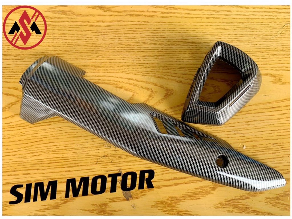 Honda RSX150 Ekzos Cover End Cap Carbon Celup / Muffler Cover / Penutup ...