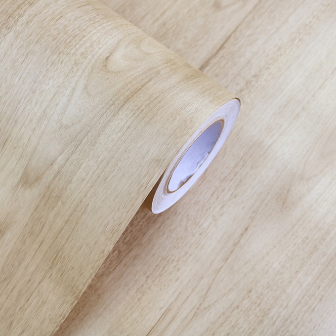 Thick wood grain sticker furniture renovation 3D waterproof self ...