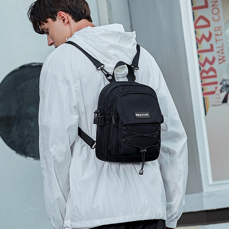 Trendy Men Nylon Waterproof Weatherproof Backpack Small Bag Gym Fitness ...