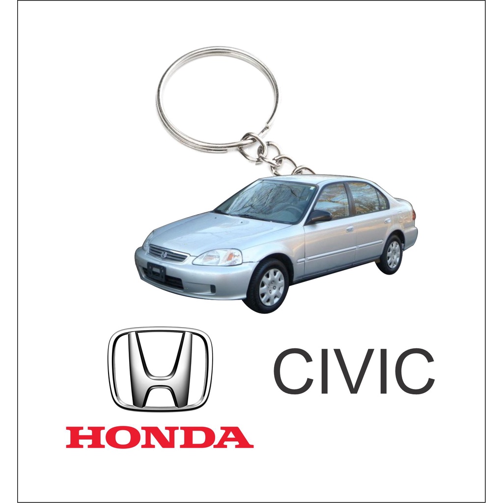 Honda Civic Silver Keychain (2d) | Shopee Malaysia